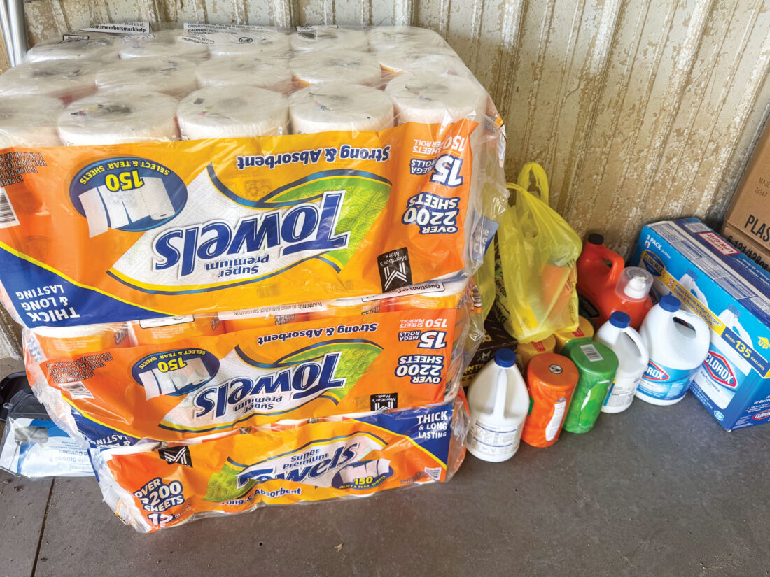 Vienna collecting cleaning supplies, bottled water for flood relief ...